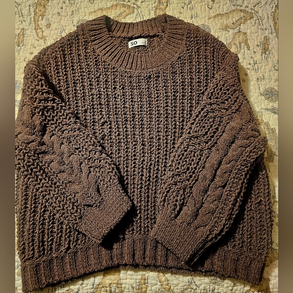 SO | Sweaters | So Brown Sweater | Poshmark